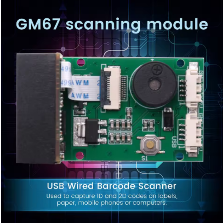 GM67 1D/2D USB UART QR Barkod Tarayıcı Modülü | uretilmeyenparcalar.com